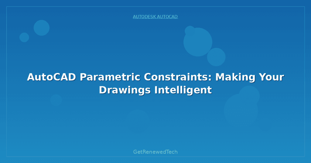 AutoCAD Parametric Constraints: Making Your Drawings Intelligent ...